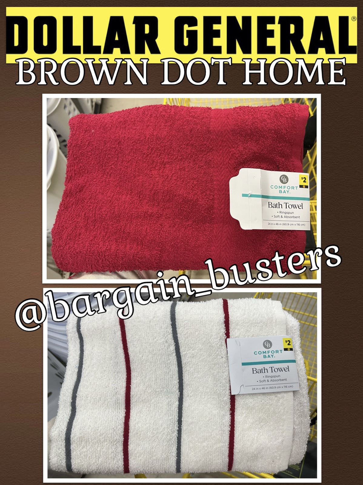 Brown Dot Home List & Visuals @ Dollar General – Bargain Busters Deals