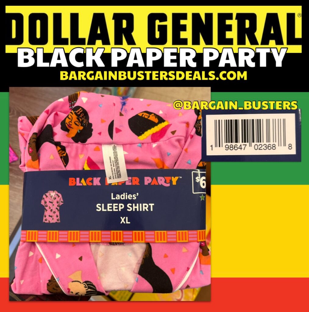 Black Paper Party Visuals @ Dollar General – Bargain Busters Deals