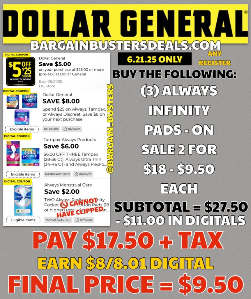 (5) ANY REGISTER $5/25 & SPEND $25 EARN $8 FEM PRODUCTS SCENARIOS ...