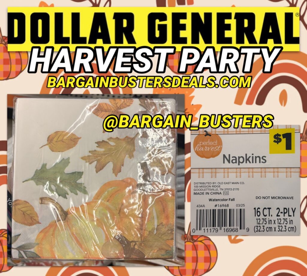 Harvest Party Visuals @ Dollar General – Bargain Busters Deals