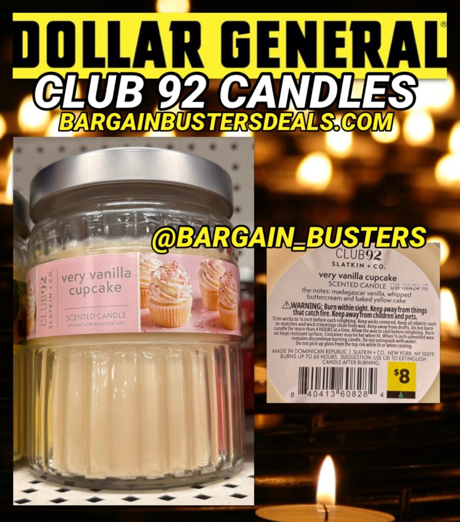 Club 92 Candles List/Visuals @ Dollar General – Bargain Busters Deals