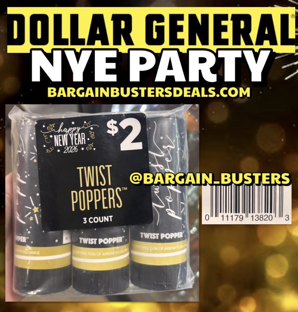 New Year’s Eve Party Visuals @ Dollar General – Bargain Busters Deals