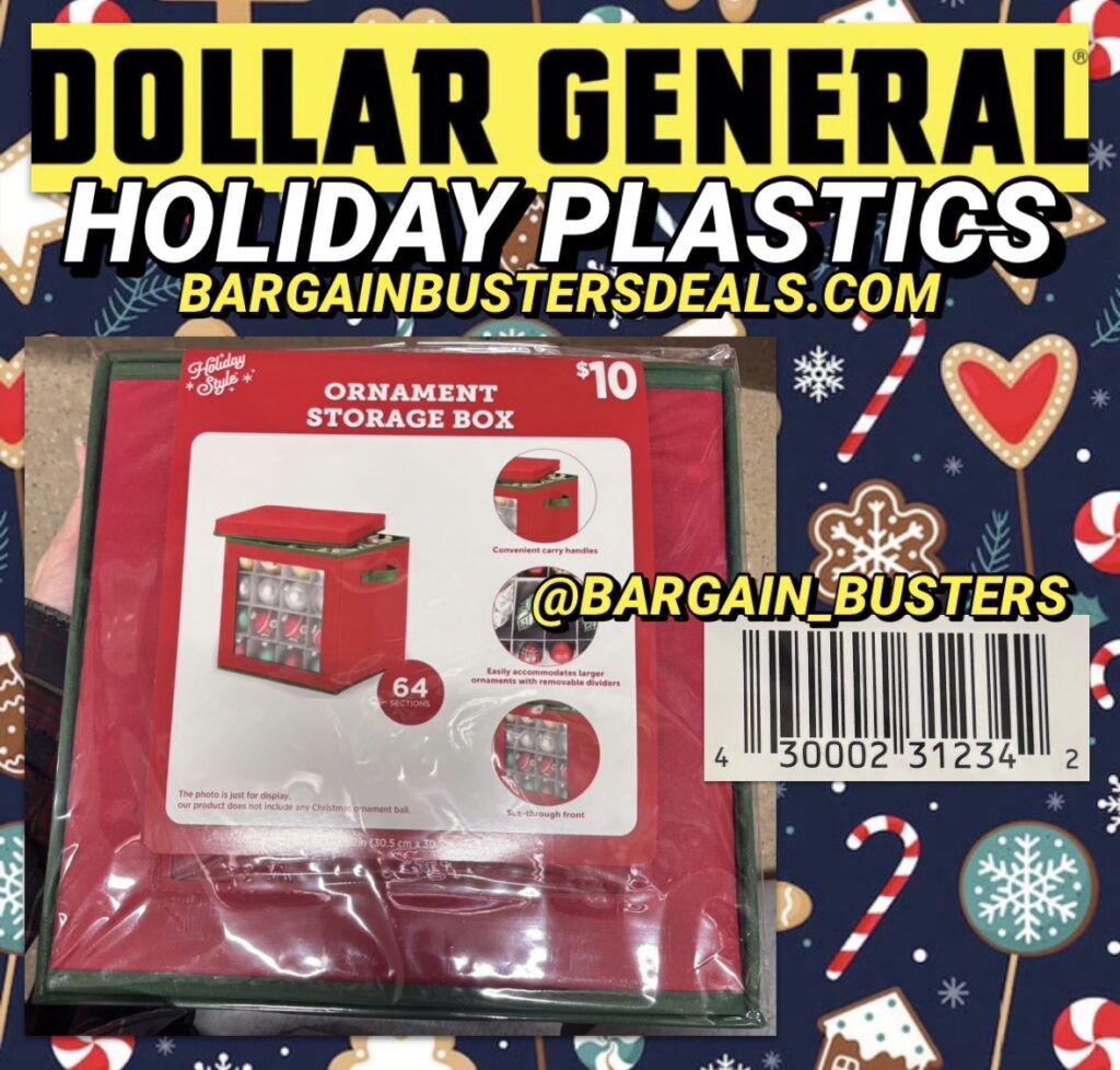 Holiday Plastics Visuals @ Dollar General – Bargain Busters Deals