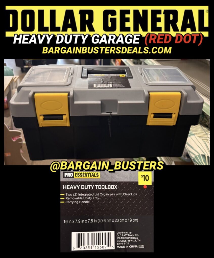 Heavy Duty Garage (Red Dot) Visuals @ Dollar General – Bargain Busters ...