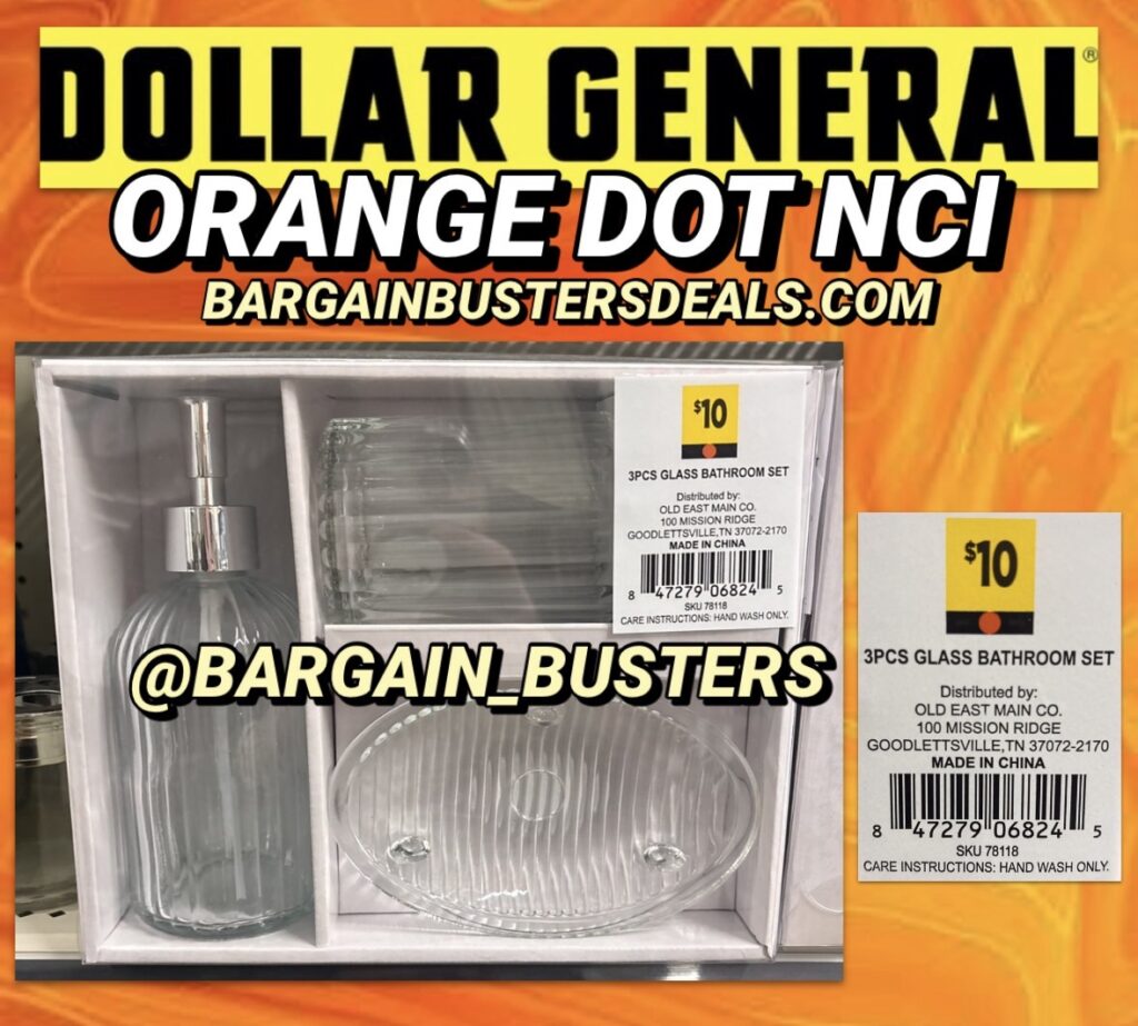 Orange Dot NCI Visuals @ Dollar General – Bargain Busters Deals